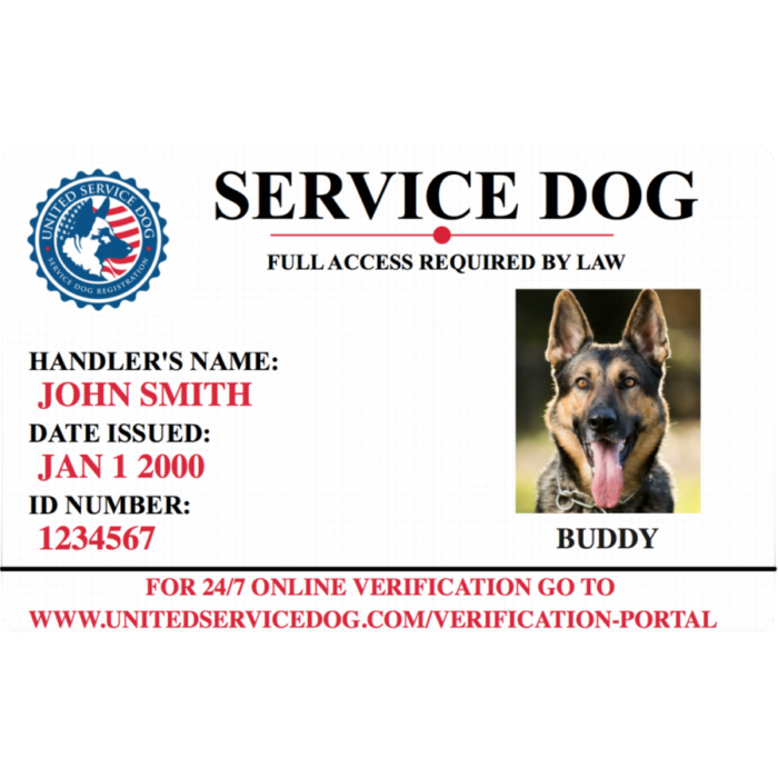Service Dog Certificate Service Animal Certification Online